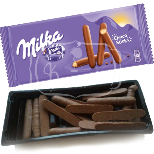 Milka Choco Sticks Lila Stix - Biscoitos Cobertura Chocolate ...