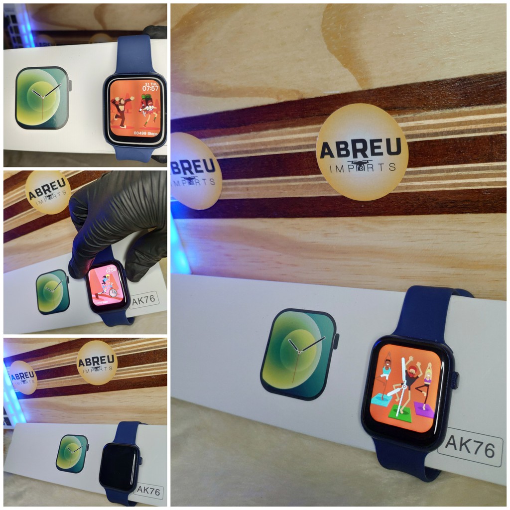 Smartwatch Ak76 + pulseira gratuita (Envio Imediato e bem embalado ...