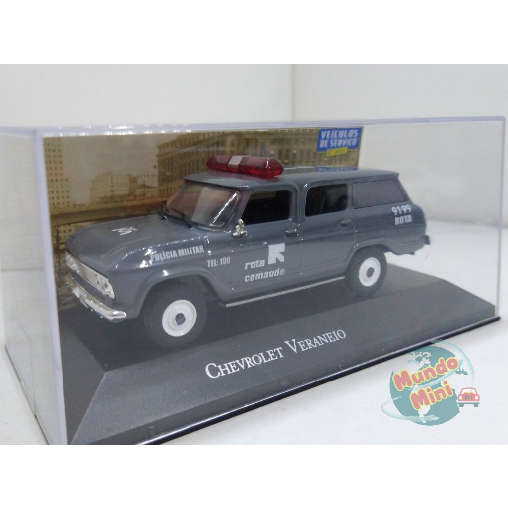 Miniatura Veraneio Rota Polícia Militar escala 1:43 customizado ...