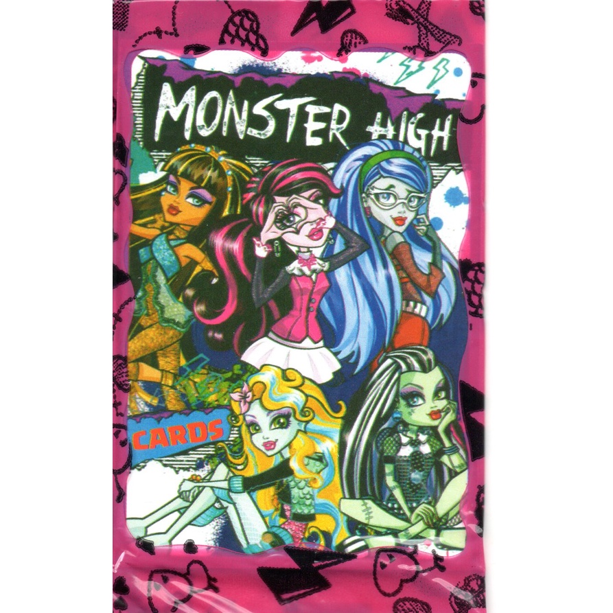 40 Cards Monster High = 10 Pacotes Fechados | Shopee Brasil
