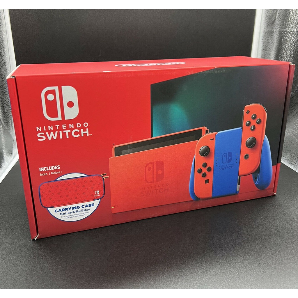 Nintendo Switch Mario Red & Blue Edition - 32GB | Shopee Brasil