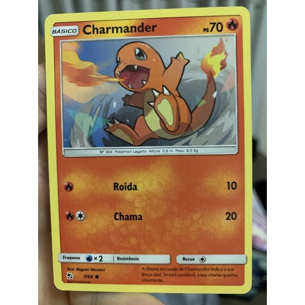 Carta Pokemon Charmander | Shopee Brasil