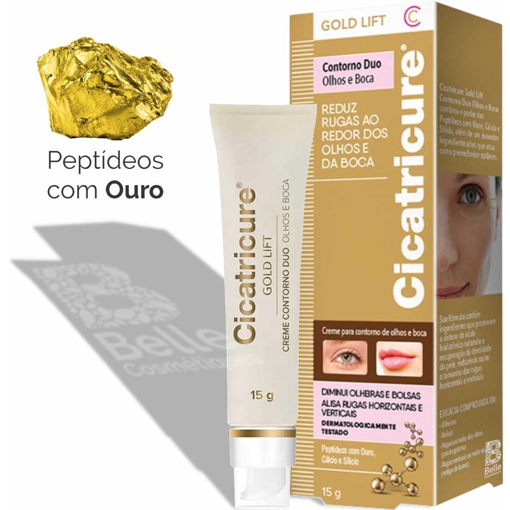 Cicatricure Gold Lift Contorno Duo Olhos e Boca - 15g | Shopee Brasil