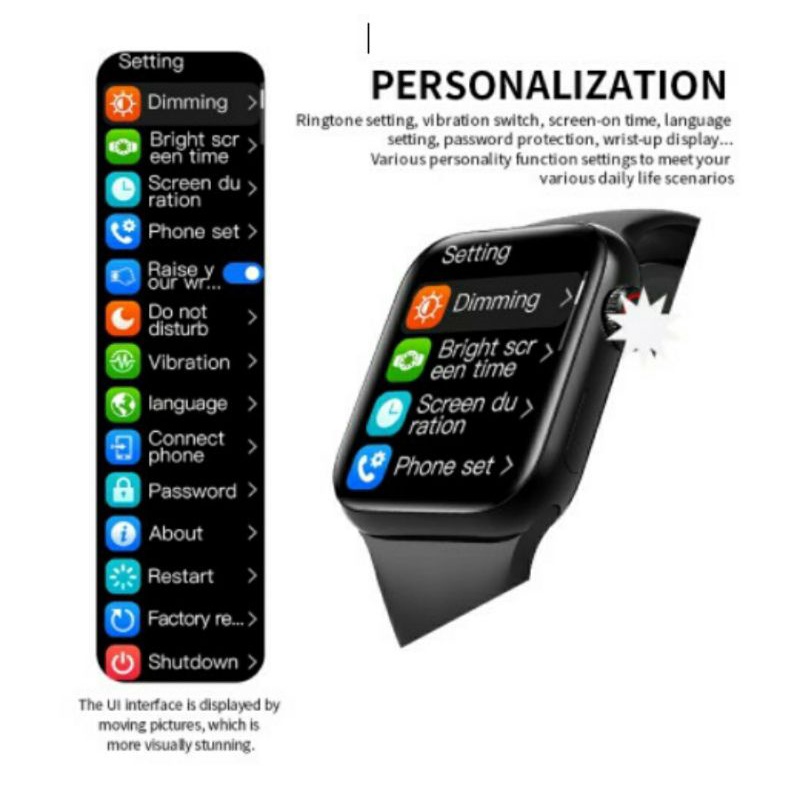 Smartwatch Preto Iwo Hw12 Original Foto Tela E Faz Chamadas + Película ...