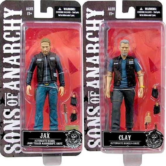 Jax Teller - Clay Morrow - Serie Sons Of Anarchy -Mezco Toys - Action ...