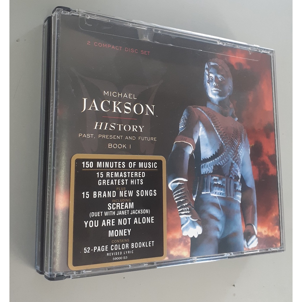 CD Duplo Michael Jackson - HIStory (Past, Present and Future - book 1 ...
