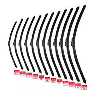 Palheta para carro Universal silicone automotiva parabrisa modelo gancho U Limpador de Parabrisa ...