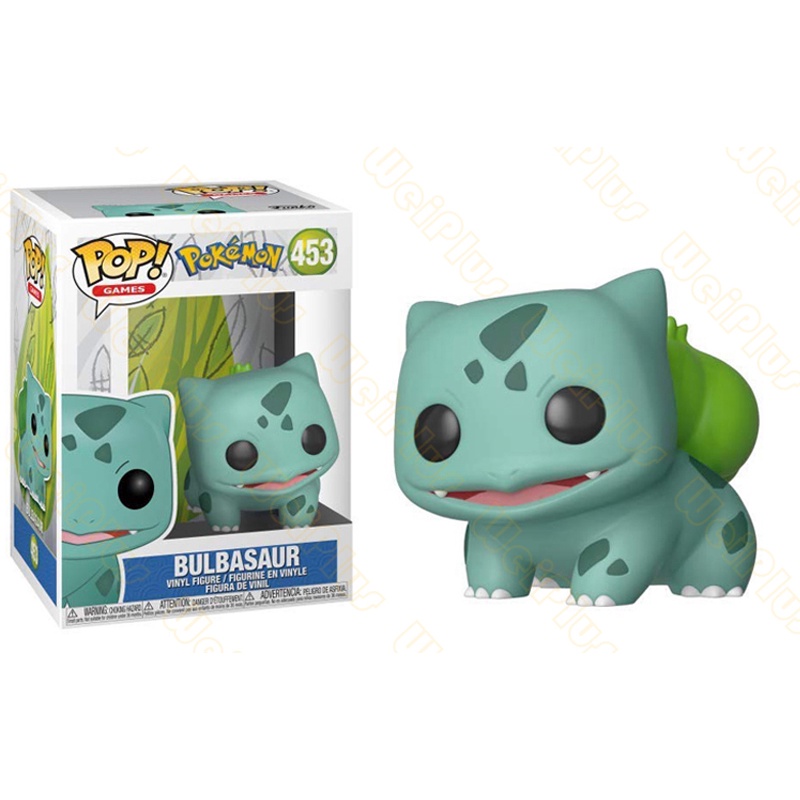 Funko Pop Action Figure Pokemon Pikachu Bulbasaur Squirtle | Shopee Brasil