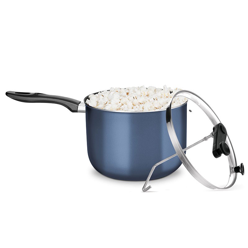 Pipoqueira N22 4,8 Litros Antiaderente AZUL Tampa Vidro com Cabo em ...