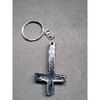 Chaveiro Cruz Invertida | Key Chain Inverted Cross | Satan | Satanismo ...
