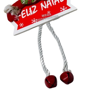 Enfeite Pendente De Porta Placa Feliz Natal Perna Guizo - NTA18006 ...