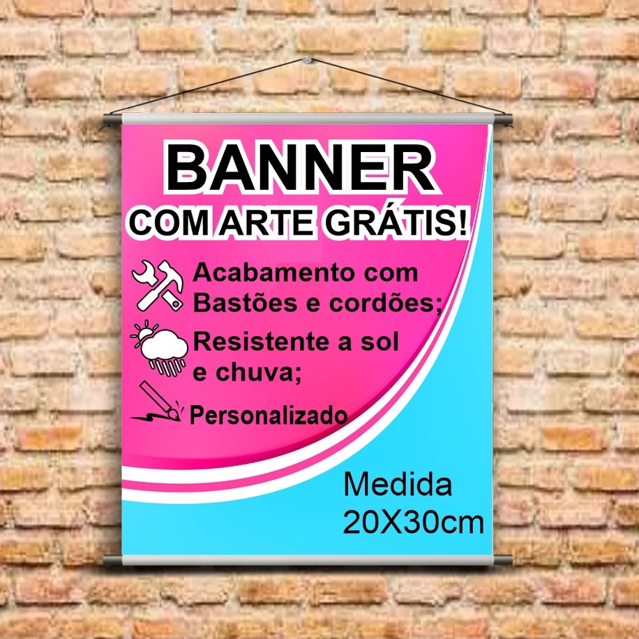 BANNER 20X30- ARTE GRÁTIS | Shopee Brasil