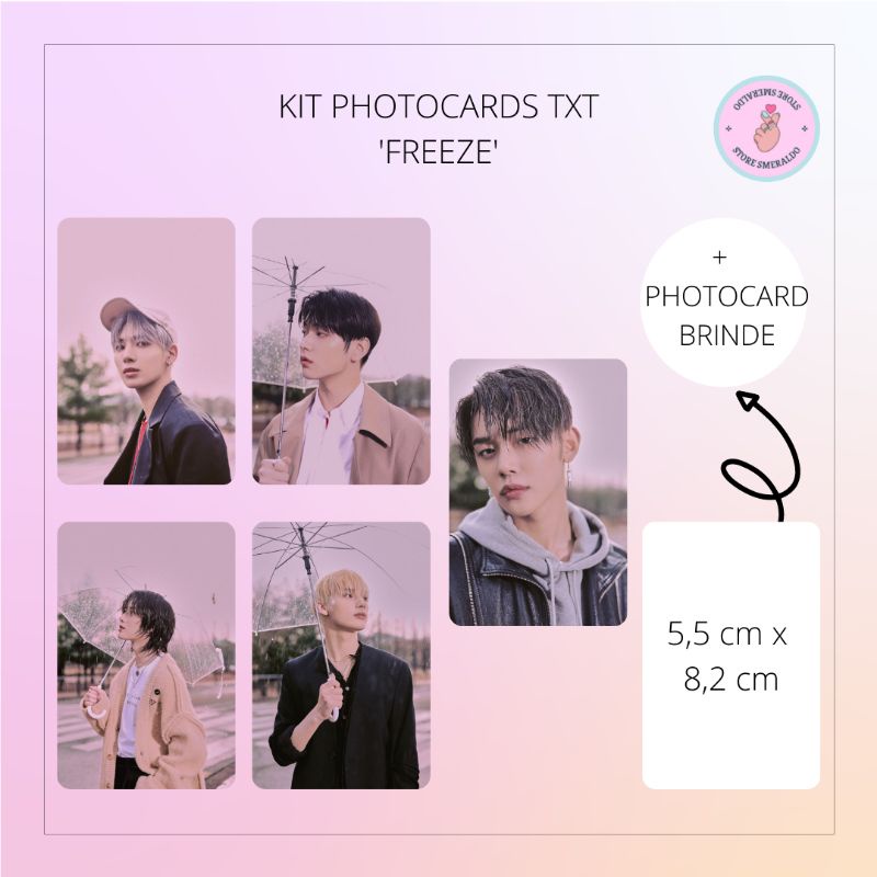 Kit Photocards TXT - FREEZE 2 + Photocard brinde | Shopee Brasil