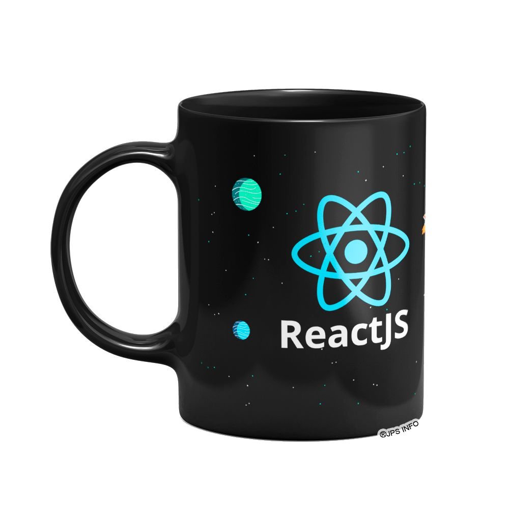 Caneca Dev React JS - Preta | Shopee Brasil
