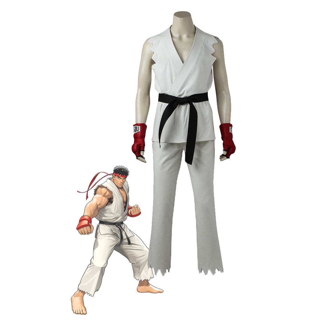Cosplay Ryu Fantasia Kimono Adulto Street Fighter Original | Shopee Brasil