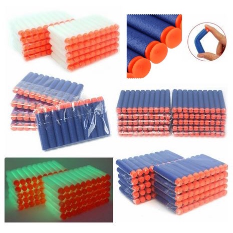 Bala Dardos Refil Munição de Nerf Azul Padrão Ventosa Branco Luminoso ...