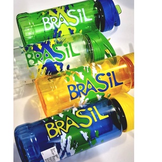 Garrafa BRASIL, SQUEEZE cores do Brasil, Garrafa plástica para água ...