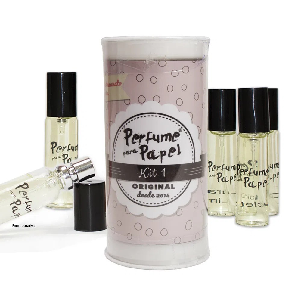 Perfume para Papel Kit 1 com 5 aromas diferentes de 15 ml cada | Shopee ...