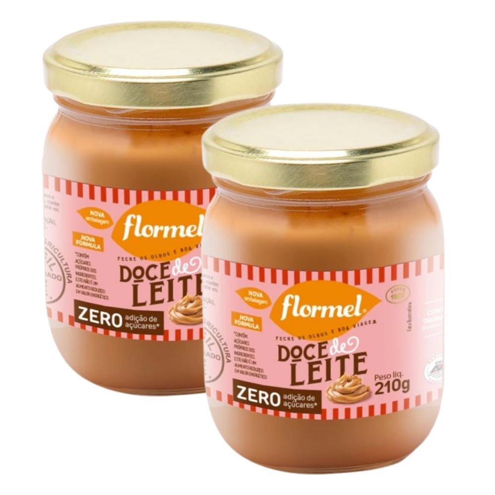 2x Doce De Leite Cremoso Flormel Zero Açúcar 210g Saudável | Shopee Brasil