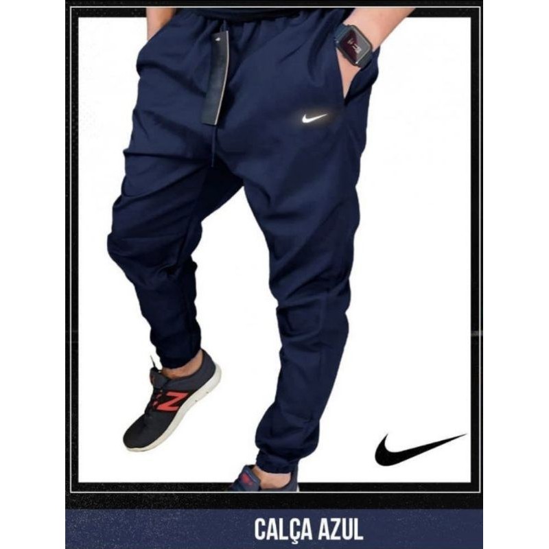 Calça Jogger Masculina TACTEL logo refletivos | Shopee Brasil