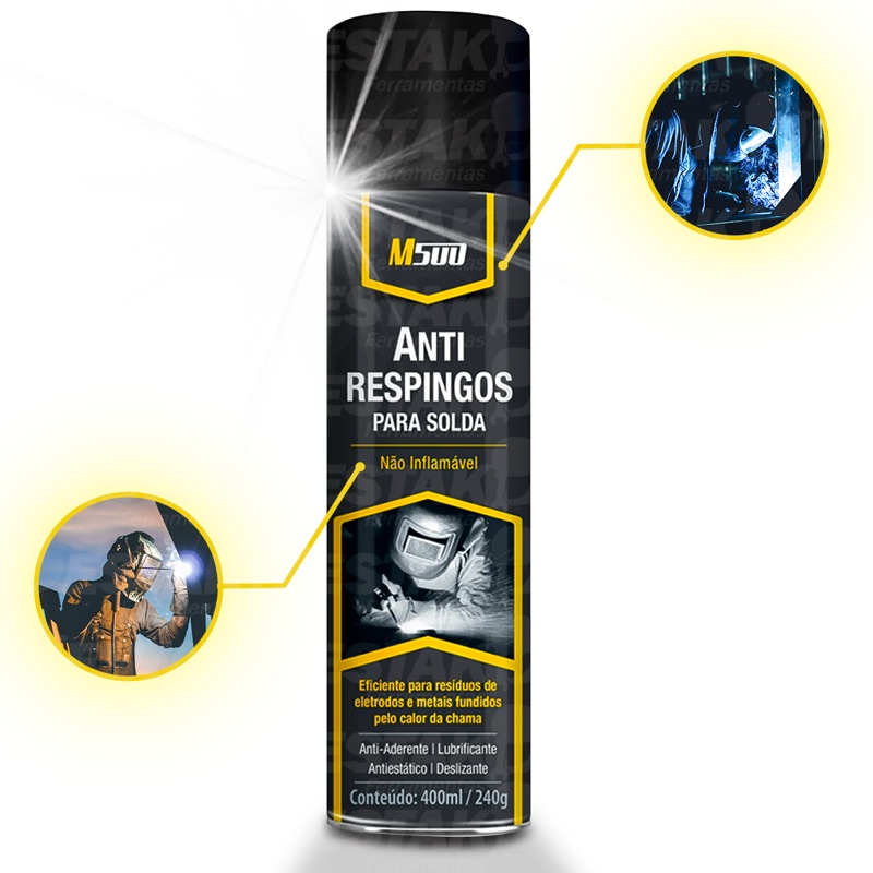 Spray Anti Respingo Para Solda Com Silicone M500 400ml | Shopee Brasil