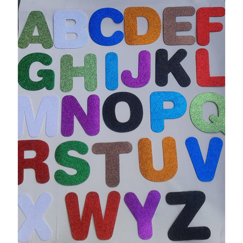 Letra de EVA com Glitter - UNIDADE | Shopee Brasil