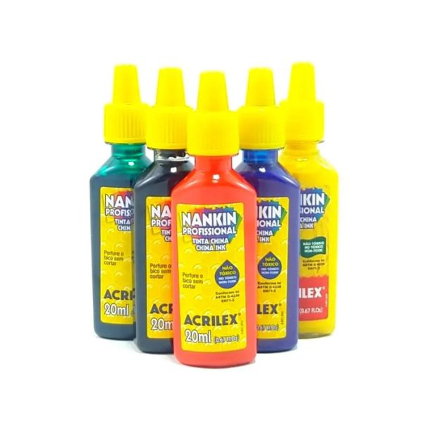 Tinta Nankin Profissional Acrilex | Shopee Brasil