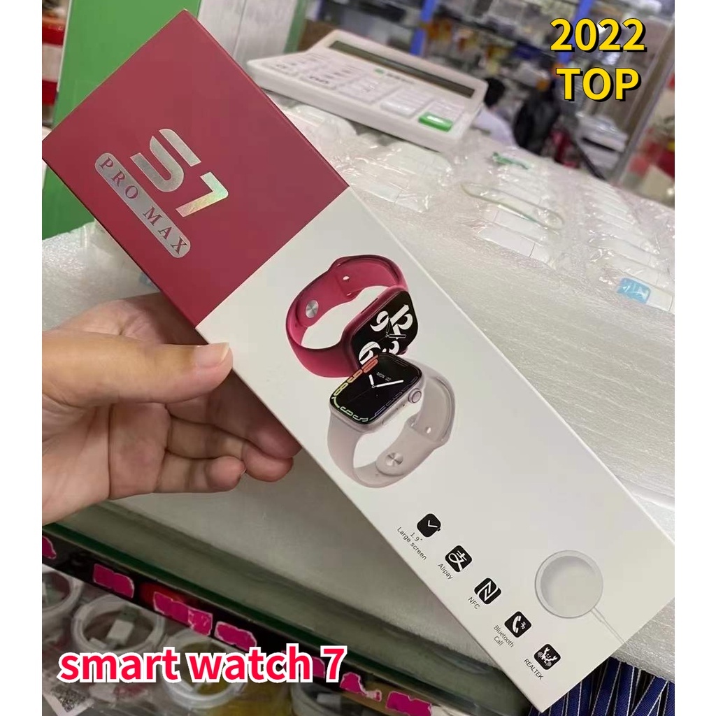 stock 】 2022 Novo Smartwatch Relógio Inteligente S7 Pro Max Com RDFIT APP 1.91 Polegadas NFC De ...
