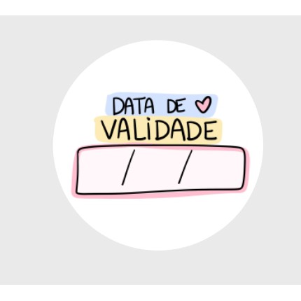 Adesivo Data de validade - 4x4 | Shopee Brasil