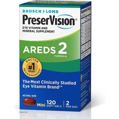 Vitamina para Visao Preservision Areds 2 Formula Eye Vitamin & Mineral 130 Caps | Shopee Brasil
