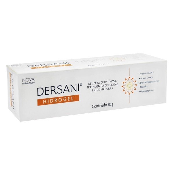 Gel Para Curativos e Tratamento de Feridas 85G Dersani Hidrogel ...