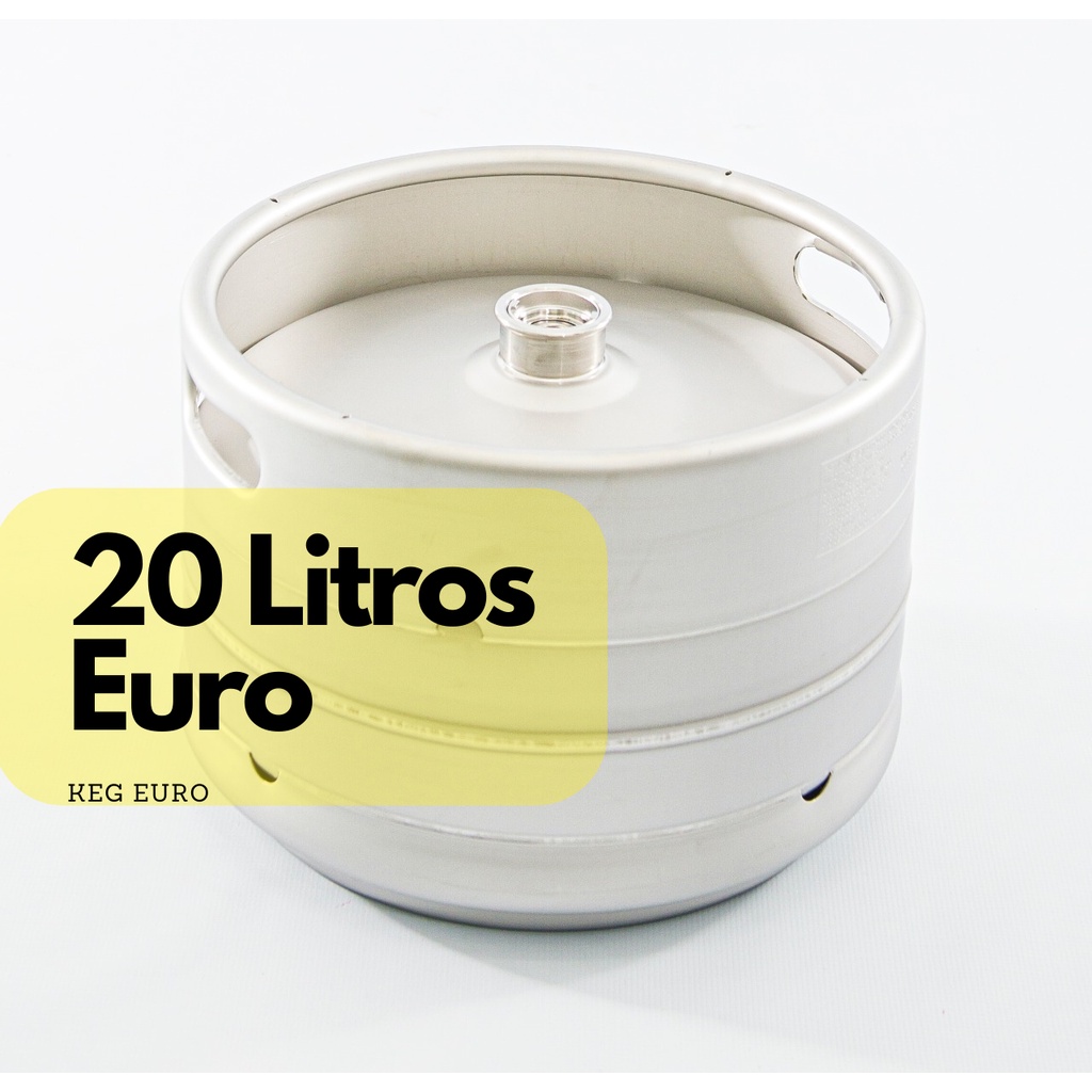 Barril de chope Inox 304 - 20 litros Euro | Shopee Brasil