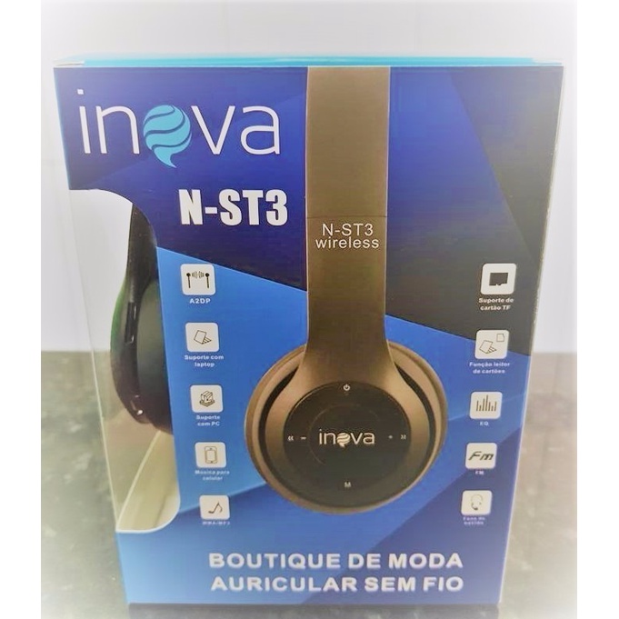Fone de Ouvido Com Fio - Inova | Shopee Brasil
