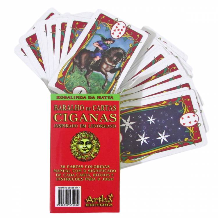 Baralho Cigano Lenormand De Rosalinda Da Matta 36 Cartas Editora Artha Shopee Brasil