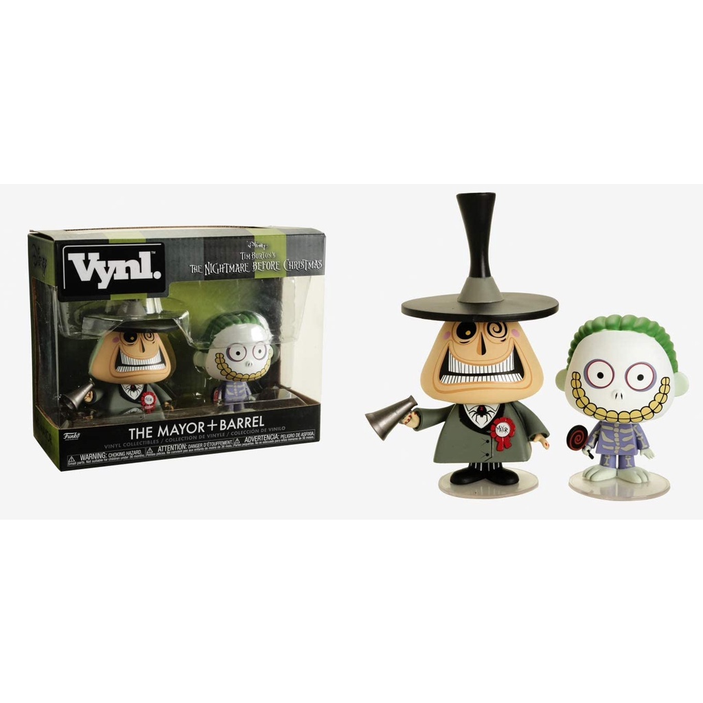 Funko Vynl: Nightmare Before Christmas - Mayor and Barrel Collectible ...