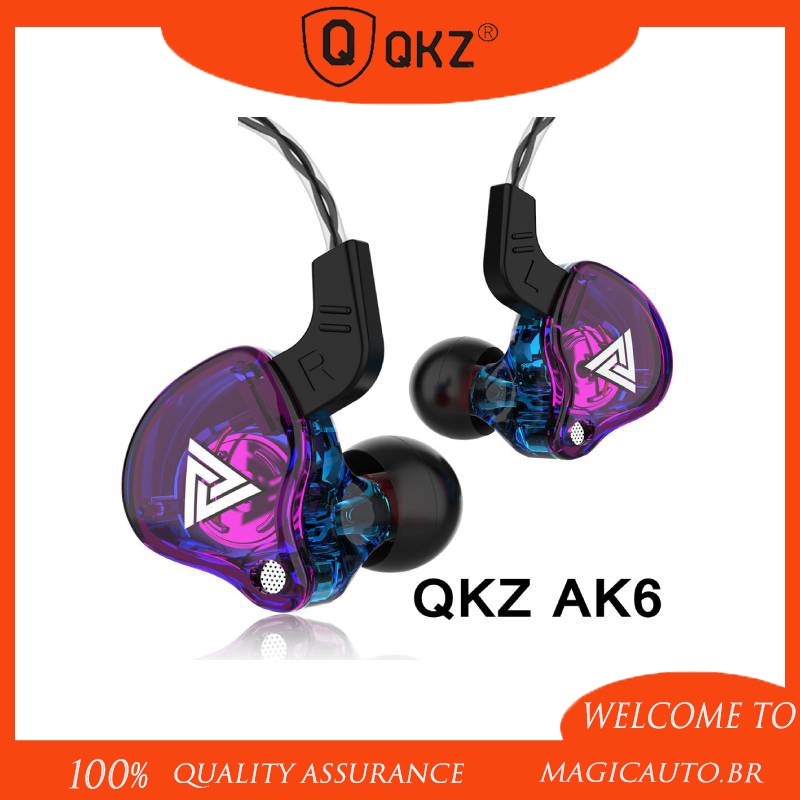 (Shipped In 24 Horas) Fone De Ouvido QKZ AK6 Dinâmico Original Sem ...