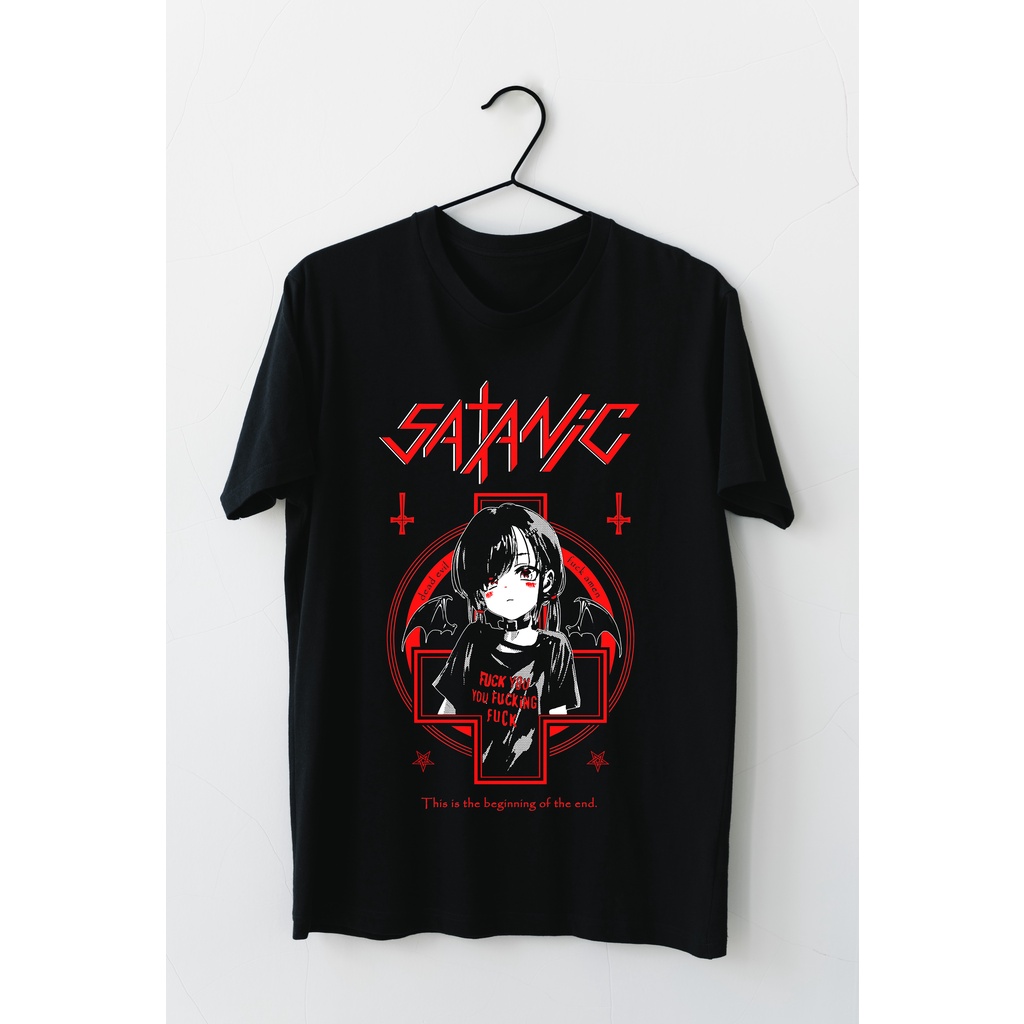 Camiseta Satanic Anime | Shopee Brasil