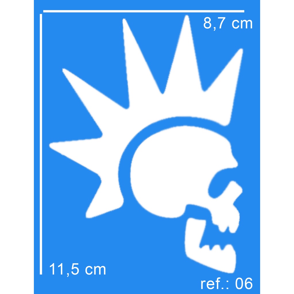 Stencil Molde Vazado Punk Rock Hard Core Grafite 10x13 Arte Graffiti ...