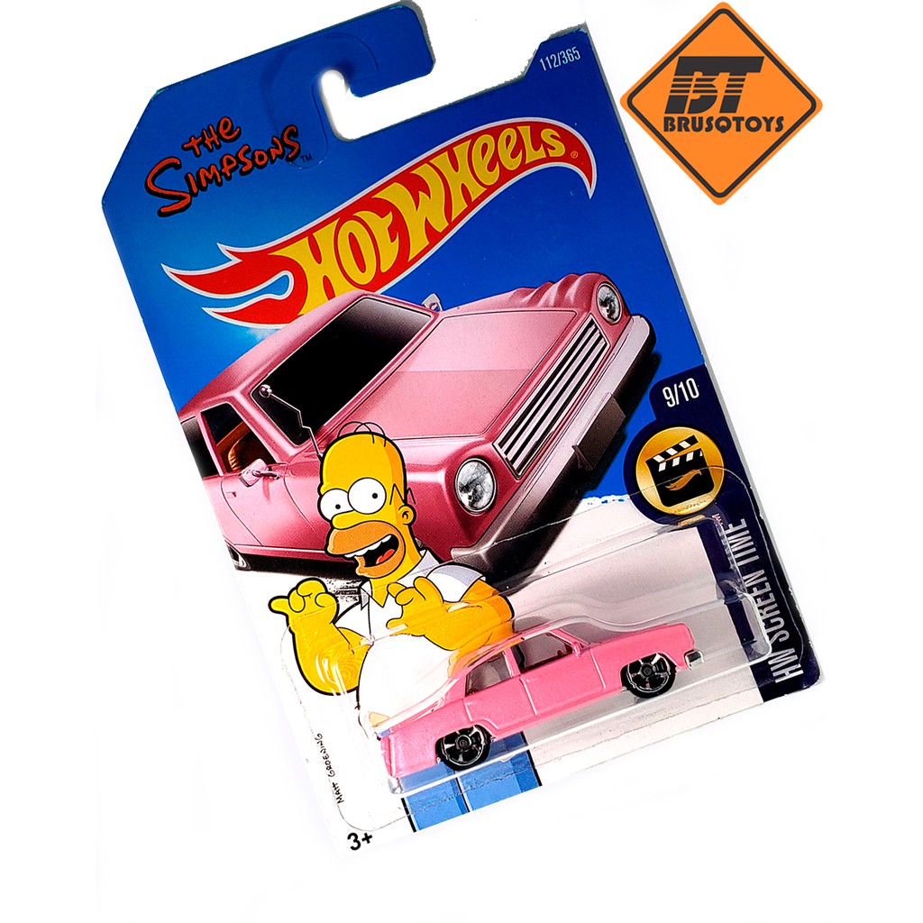 HOT WHEELS - THE SIMPSONS - ROSA - Temático - SIMPSONS - Escorrega o Preço
