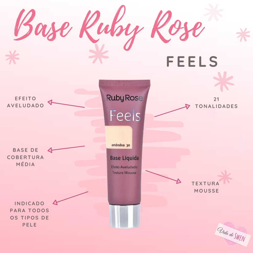 Base Ruby Rose Feels | Shopee Brasil