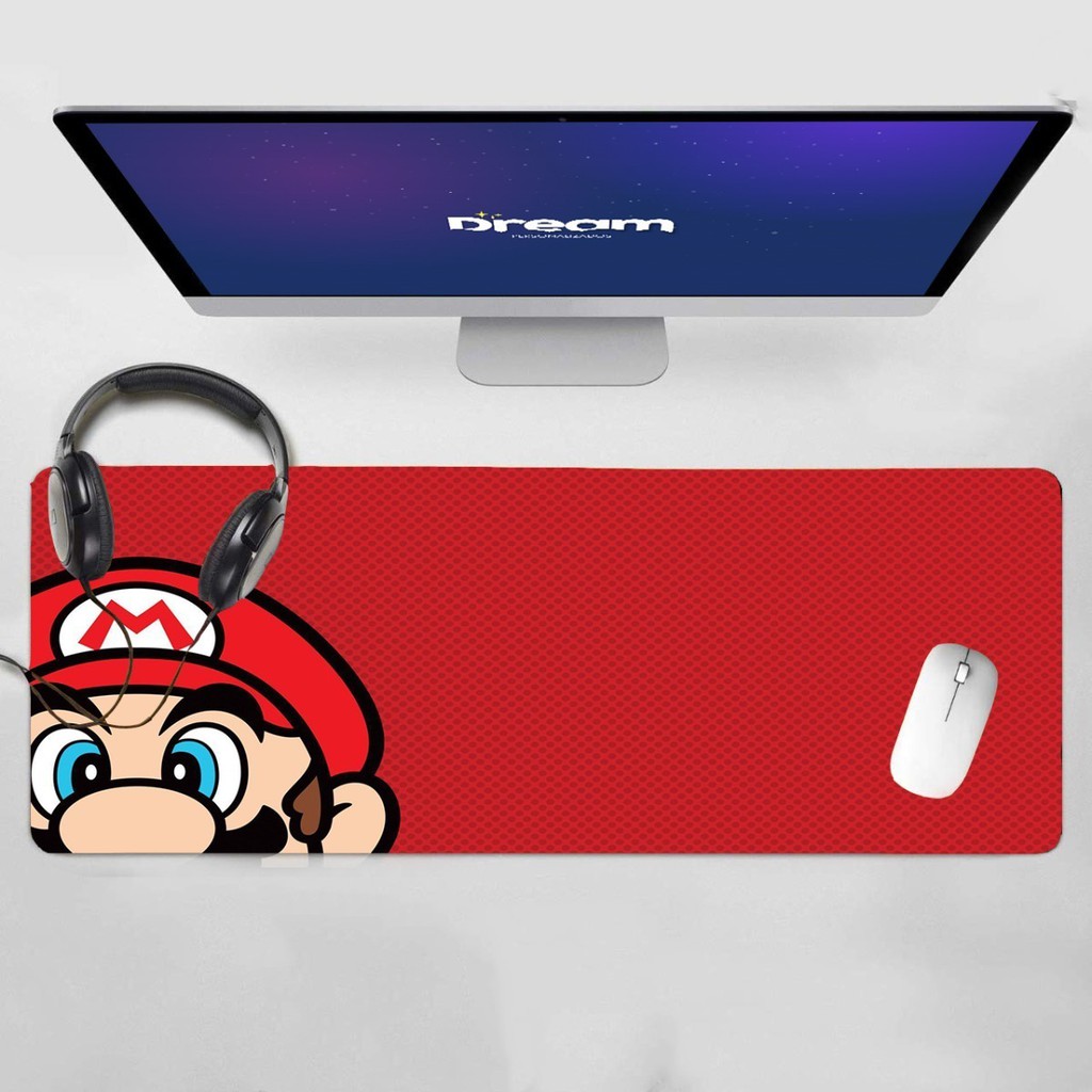 Mouse Pad Gamer Mario Extra Grande 90x40 Personalizado | Shopee Brasil