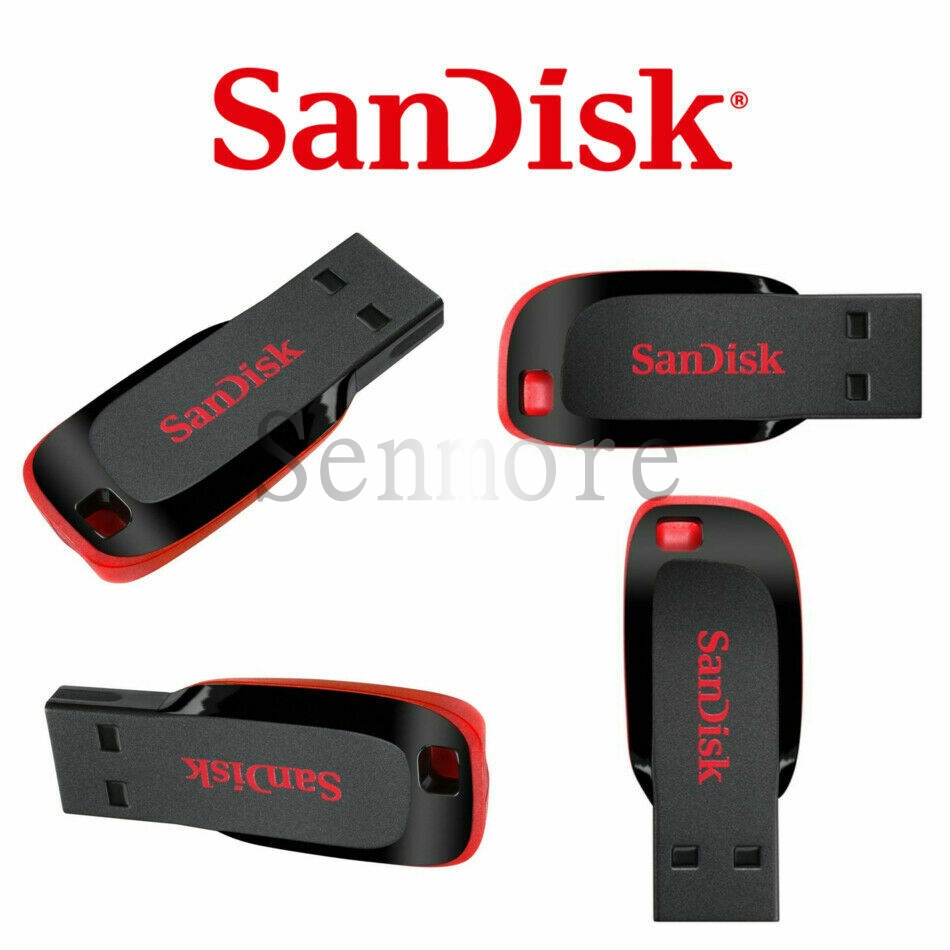 Sandisk Cruzer Blade 64gb Usb Flash Drive Memory Stick | Shopee Brasil
