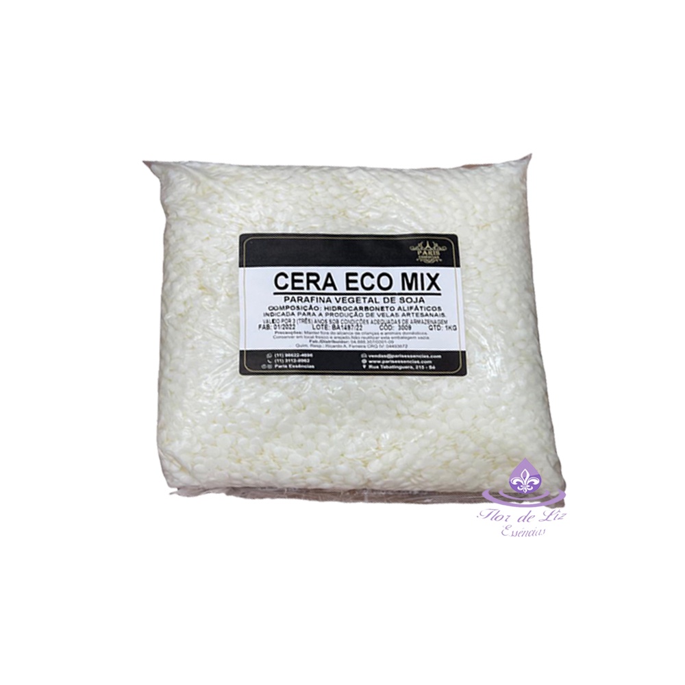 Parafina vegetal de soja ecomix -1kg | Shopee Brasil