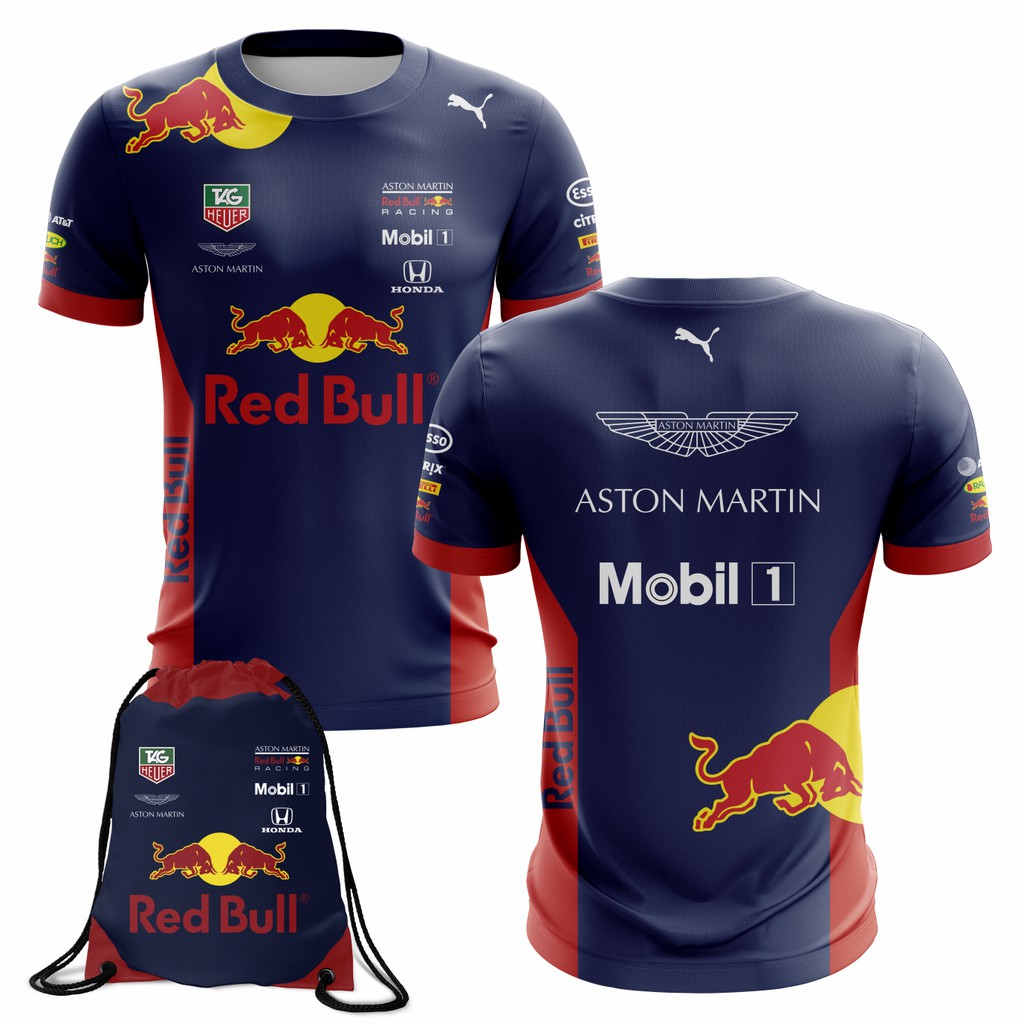 Kit Camiseta F1 Red Bull Racing + Sacochila | Shopee Brasil