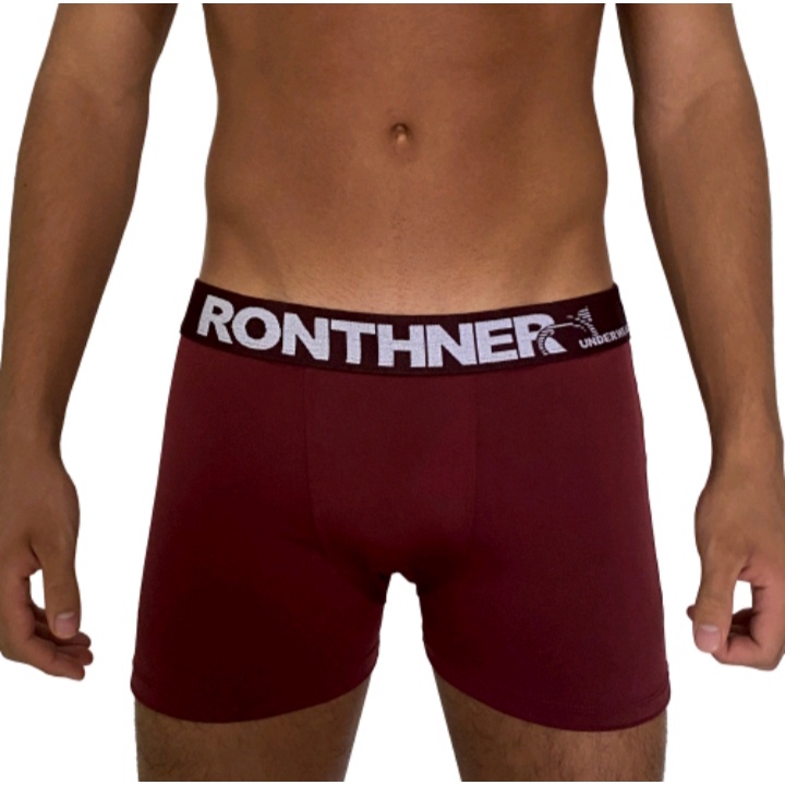 kit 7 Cuecas Boxer de microfibra box masculina Ronthner lisa Microfibra ...
