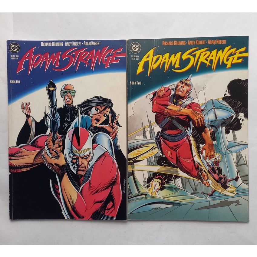 DC Importado Adam Strange Livro 1 e 2 Completa DC Comics 1990 Capa ...