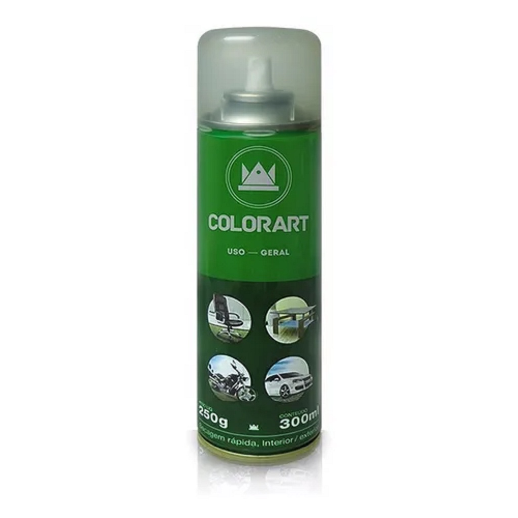 Verniz em Spray Uso Geral Incolor Acabamento brilhante 300 ML Colorart ...