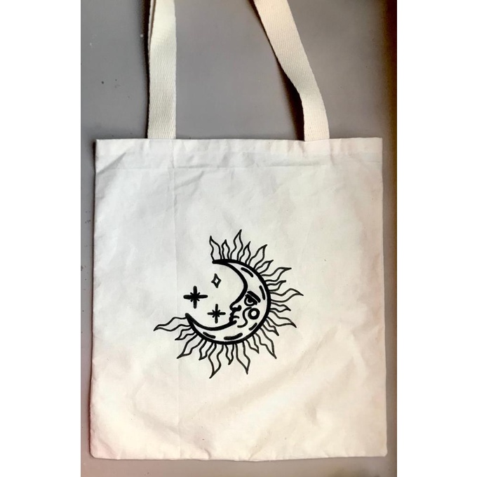 Bolsa sacola ecobag lua | Shopee Brasil