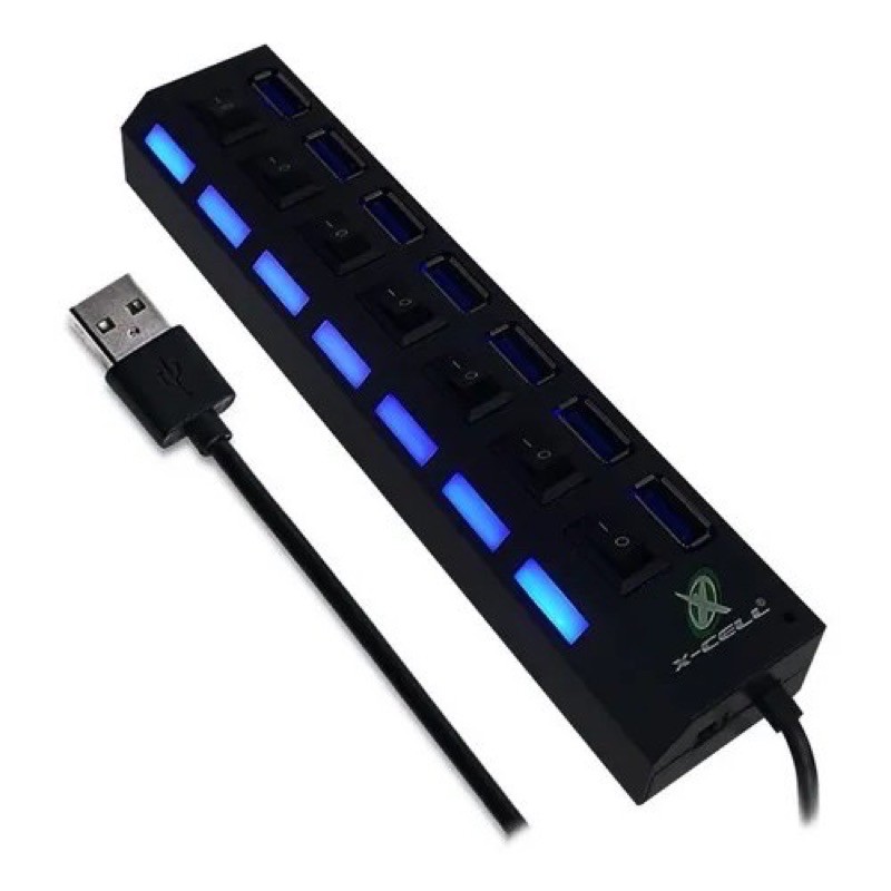 Hub Usb 3.0 Com 7 Portas Velocidade De 480mbps Ultra Rápido | Shopee Brasil
