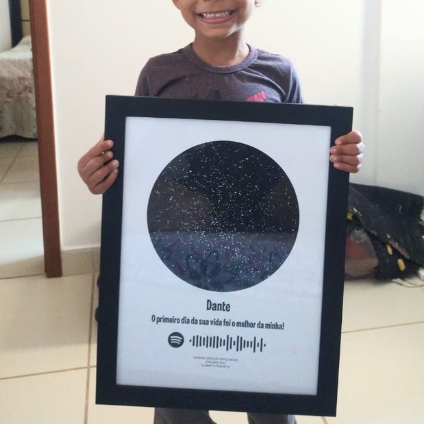 Quadro Mapa das Estrelas / Mapa Estelar / Meu Céu / PERSONALIZADO ...
